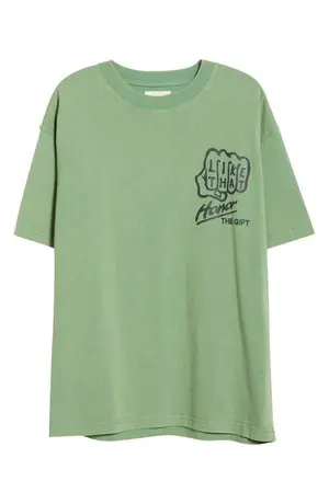 HONOR THE GIFT Like That Cotton Graphic T-shirt - Mint