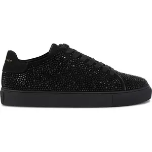 Kurt Geiger Lennon Crystal Low Top Sneakers - Black