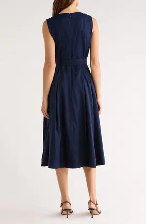 CECE DUPRAZ Belted Midi Dress