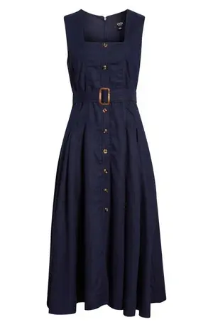 CECE DUPRAZ Belted Midi Dress