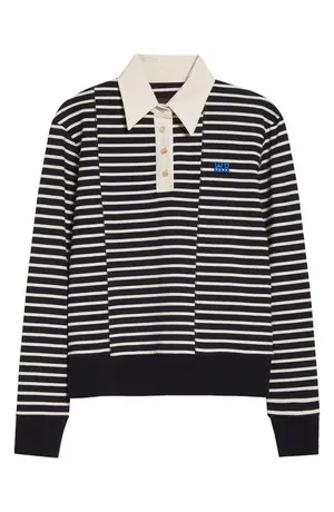 WALES BONNER Reflect Offset Stripe Polo