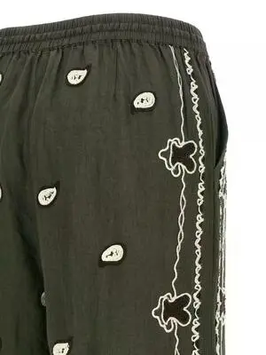 P.a.r.o.s.h Embroidered Flared Trousers