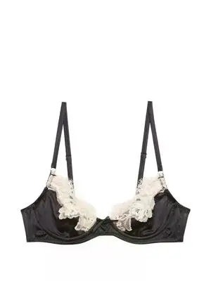 Fleur Du Mal Juliet Lace Demi Bra - Black