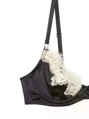 FLEUR DU MAL Juliet Lace Demi Bra - Black