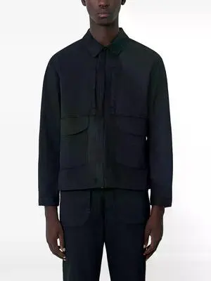 MOOS STUDIO Gabardine Pocketed Shirt Jacket