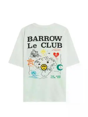 BARROW Round-neck Printed T-shirt - White