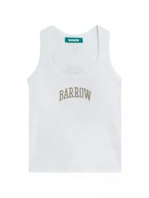 BARROW Printed Tank Top - White