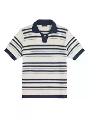 FAY Striped-pattern Short-sleeves Polo Shirt
