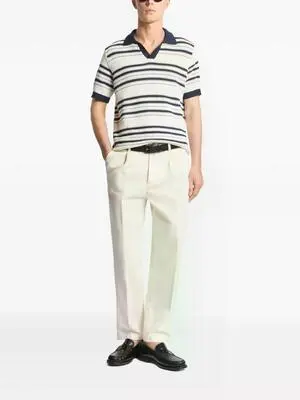 FAY Striped-pattern Short-sleeves Polo Shirt