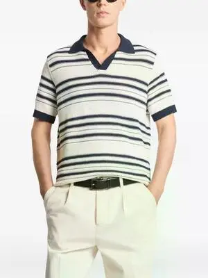 FAY Striped-pattern Short-sleeves Polo Shirt
