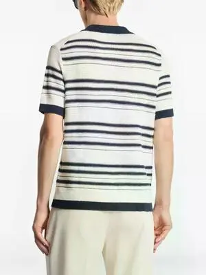 FAY Striped-pattern Short-sleeves Polo Shirt