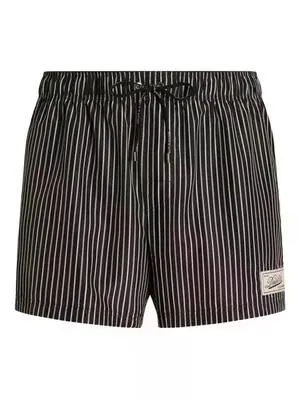 Dolce & Gabbana Striped Swim Shorts - Black