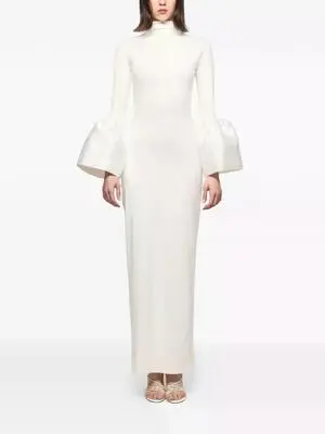 ATU BODY COUTURE Maxi Bell-Sleeve Dress White