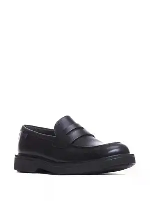 Camper Norman Round-toe Leather Loafers - Black