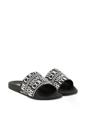 Versace Rubberised Logo Flip-flops