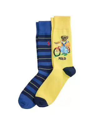 Polo Ralph Lauren Striped Pattern Socks - Yellow