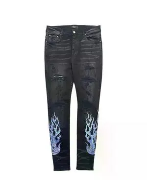Amiri Flame-patch Jeans