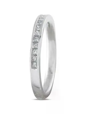 LB EXCLUSIVE Platinum Diamond Half-eternity Ring - Silver