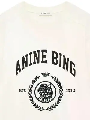ANINE BING Jaylin Graphic-print T-shirt - Neutrals