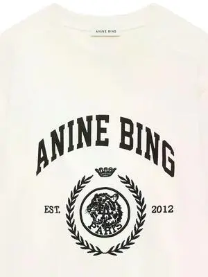ANINE BING Jaylin Graphic-print T-shirt - Neutrals