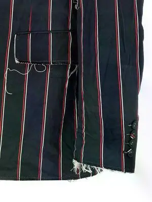 Thom Browne Striped Fringed Blazer