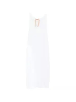 N°21 V-neck Jersey Dress - White