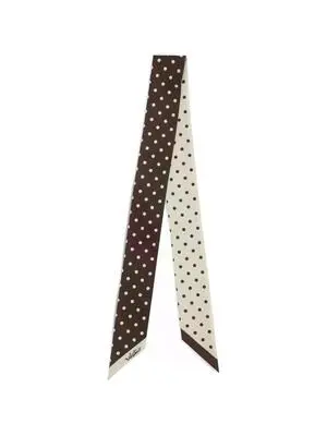 Valentino Garavani Polka Dot Scarf - Brown