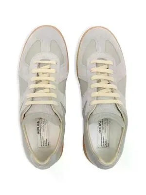 MAISON MARGIELA Replica Suede-panel Sneakers - Grey