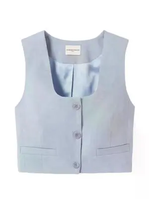 Claudie Pierlot Square Neck Buttoned Waistcoat