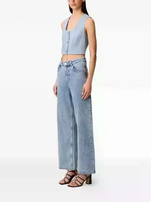 Claudie Pierlot Square Neck Buttoned Waistcoat