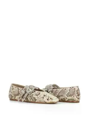 Le Monde Beryl Classic Claudia Buckled Ballet Flats - Neutrals