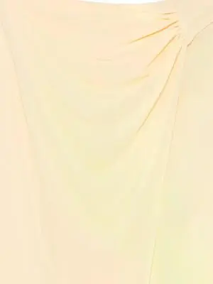 Andamane Phoebe Draped Midi Skirt - Yellow