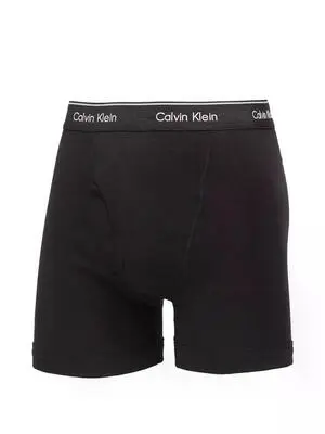 Calvin Klein Logo-waistband Boxers - Black