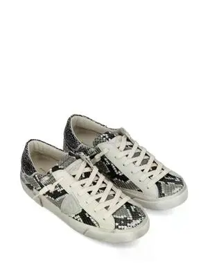 Philippe Model Prsx Animal-print Sneakers - Grey