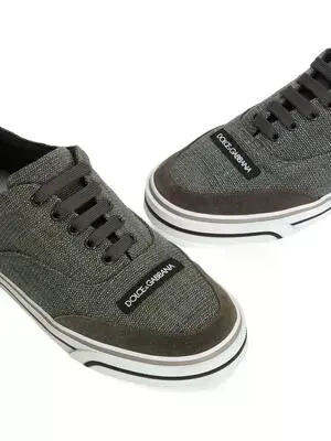 Dolce & Gabbana Linen Dg Sailing Sneakers - Grey