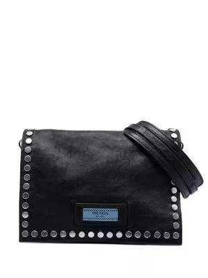 Black Silver-Tone Crossbody Bags