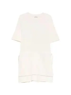 Moncler Drawstring Perforated Mini Dress