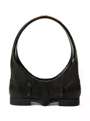 EDEN TAN Heel-detail Leather Tote Bag