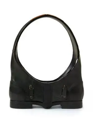 EDEN TAN Heel-detail Leather Tote Bag