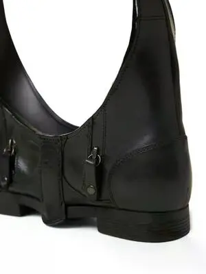 EDEN TAN Heel-detail Leather Tote Bag