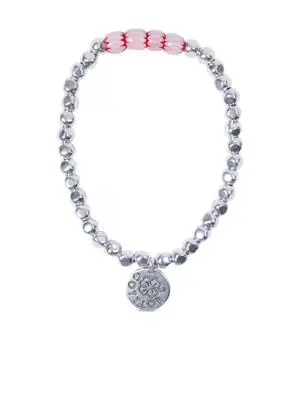 GOTTLOB Clover Engraved Bracelet - Silver