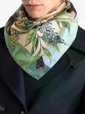 Etro Floral Silk Scarf