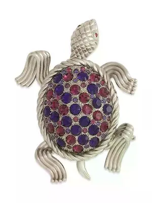 Dolce & Gabbana Turtle Embellished Brooch