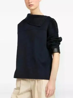 YVES SALOMON Asymmetric-neck Sweater