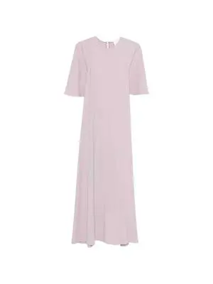 Erika Cavallini Short-sleeve Maxi Dress - Purple