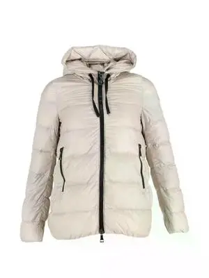 Moncler Quilted Zip-up Down Jacket - Neutrals