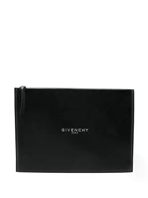 Givenchy Large Antigona Leather Clutch - Black