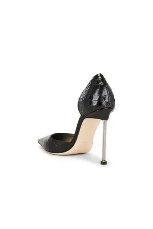 TOM FORD Printed Python D'orsay Pump - Black