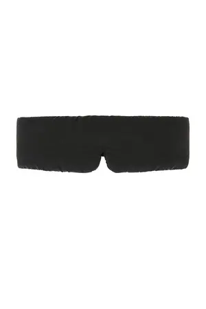 Lunya Washable Silk Weighted Sleep Mask In Black - Immersed Black