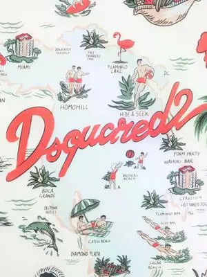 Dsquared2 Floral-print Scarf